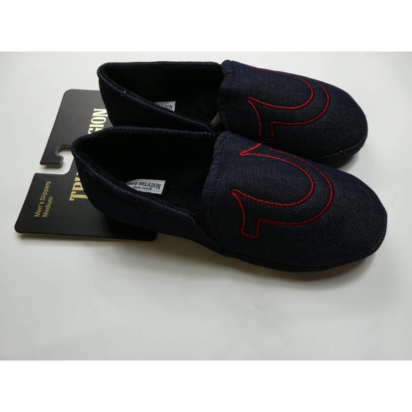 True Religion | Shoes | True Religion Slippers Navy Medium 9 New | Poshmark